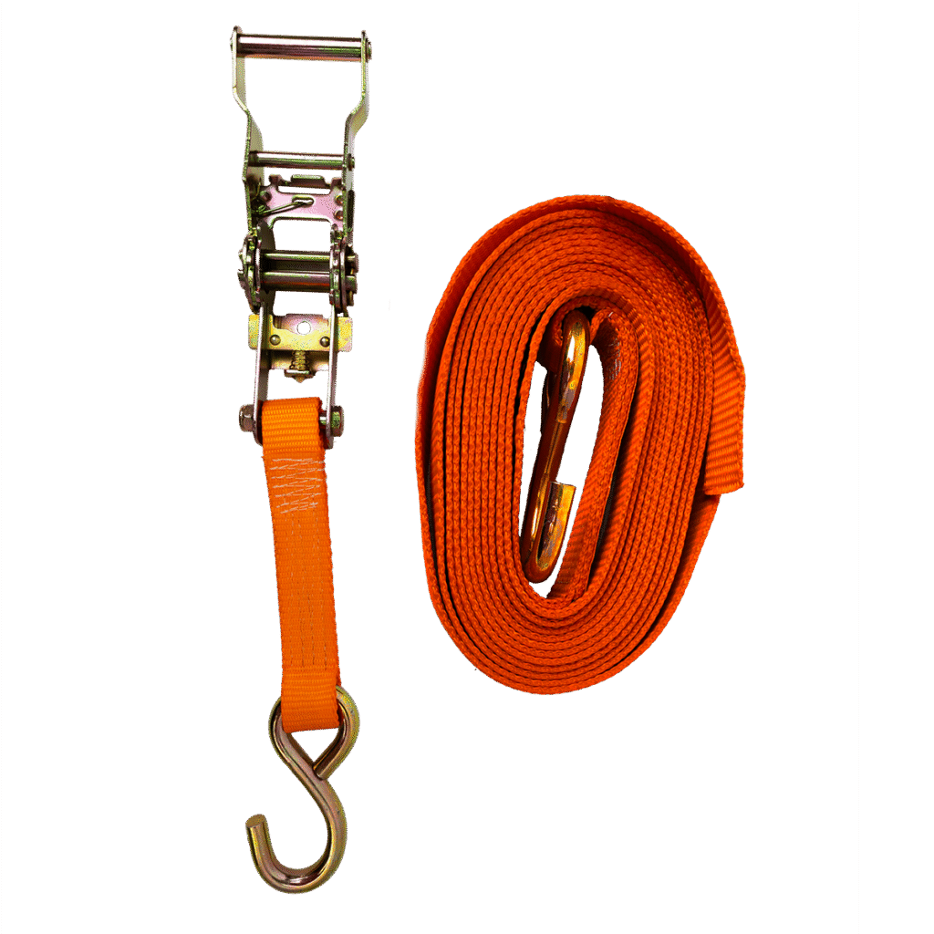 1" Ratchet Strap With S-Hook | Canyon Rigging